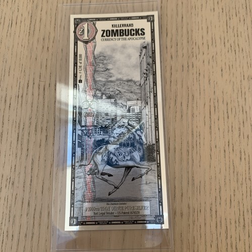 Killerrand Zombucks 1/1000th Ounce Pure Silver | eBay UK