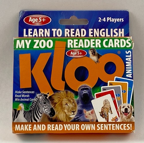 Kloo My Zoo Reader Cards Learn to Read English Age 5+ | eBay