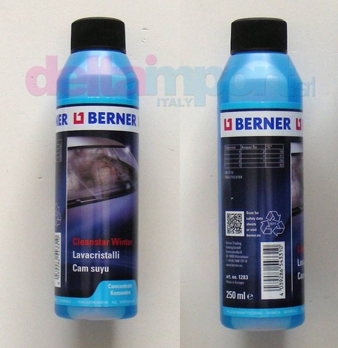 Lava Vetri Invernale Berner Cleanstar Winter 250ml auto camper camion ...