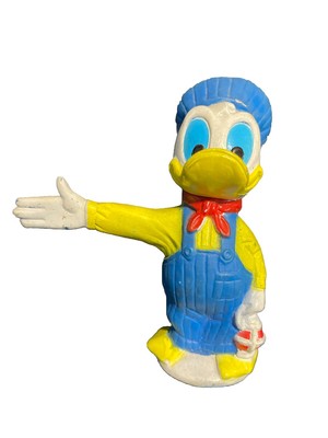 Vintage Disney Donald Duck Train Engineer Blue Hat Pants Plastic Figure ...