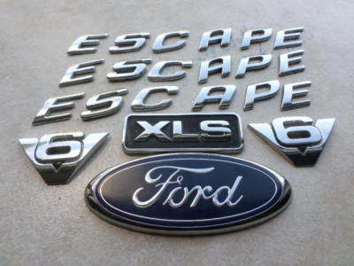 00-05 Ford Escape Xls V6 Emblem YL84-7843500-AB Logo Decorative Decal ...