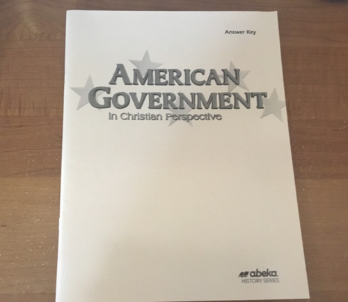 Abeka American Government Answer Key, for use with 3rd edition, New | eBay