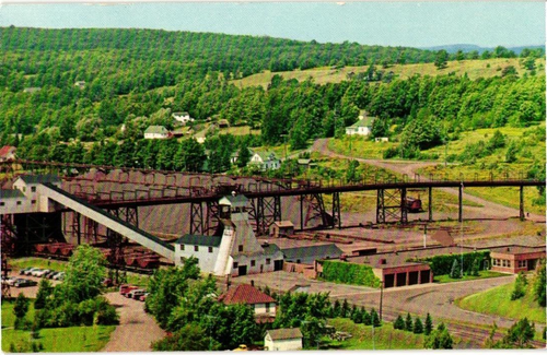 Wakefield Michigan Sunday Lake Iron Mine Aerial View Closed 1961 ...