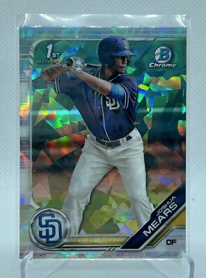 2019 Bowman Draft Sapphire Joshua Mears 1st Prospects Refractor BDC-180 ...