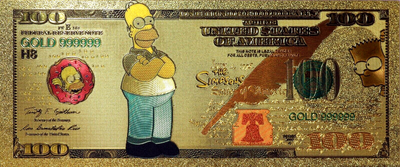 Home Depot Homer Dollar Bill HOMER SIMPSON On A REAL Dollar Bill Cash