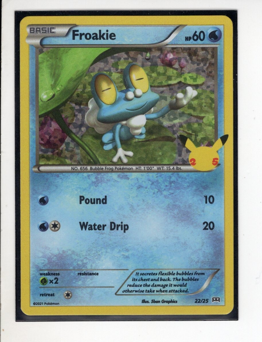 Pokemon Froakie Card