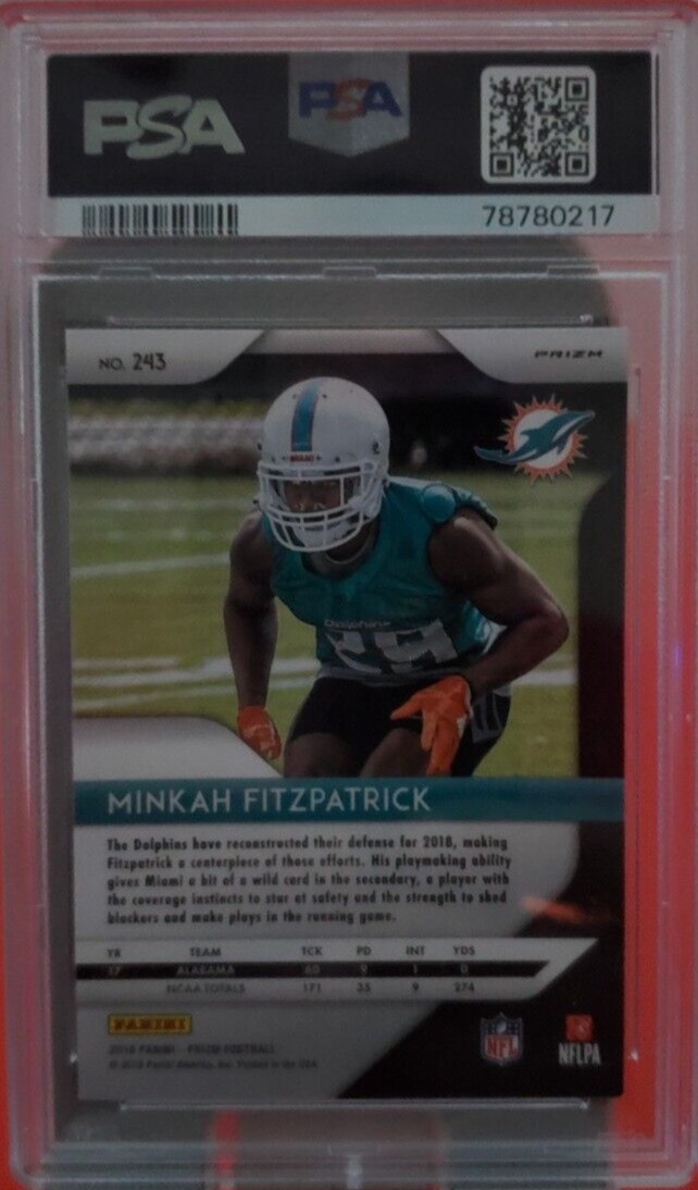 2018 Panini Prizm - Rookie Minkah Fitzpatrick #243 Green Prizm (RC) for ...