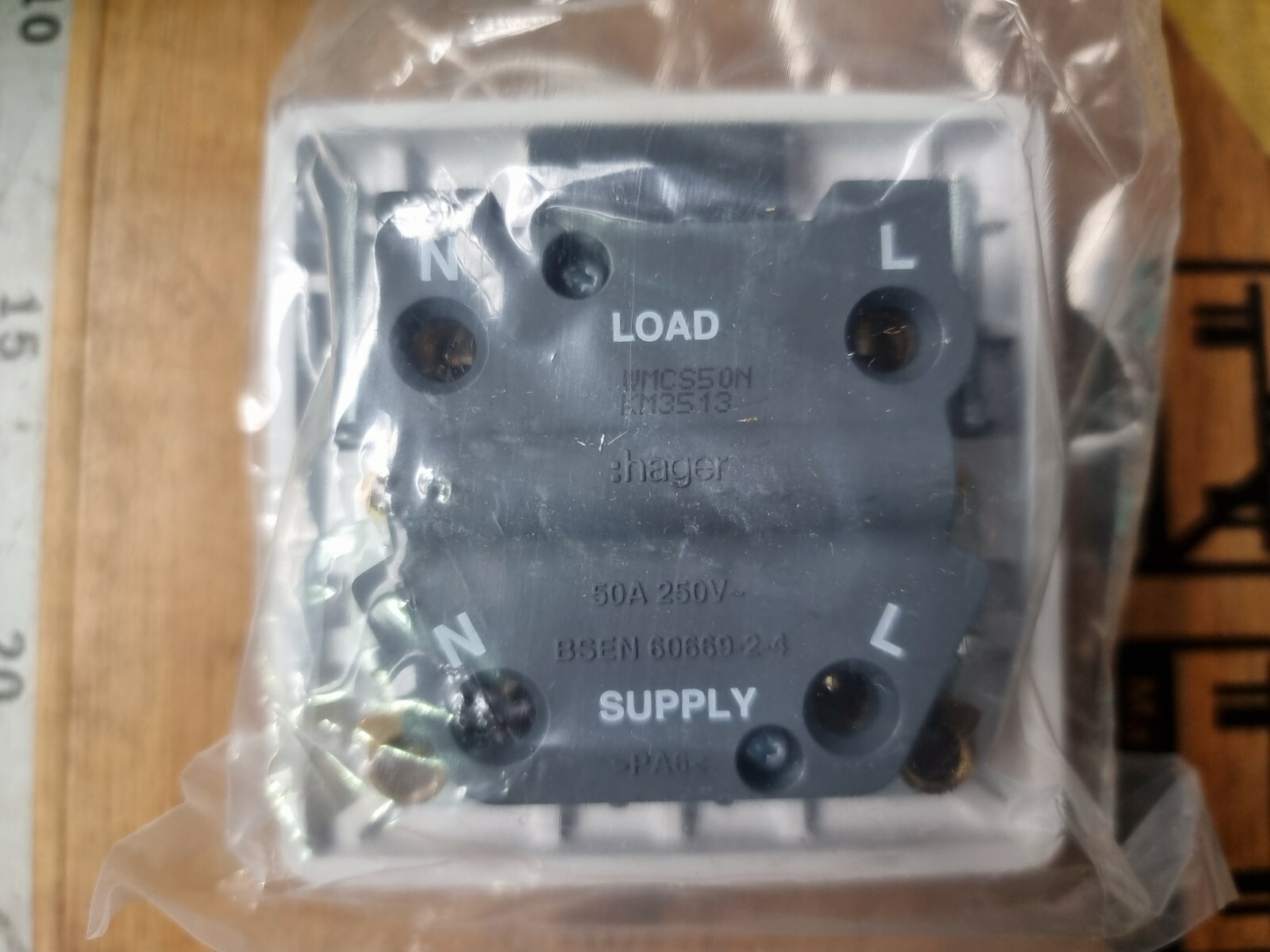 HAGER WMCS50N 50A ONE WAY DOUBLE POLE PULL CORD SWITCH WITH NEON | eBay UK