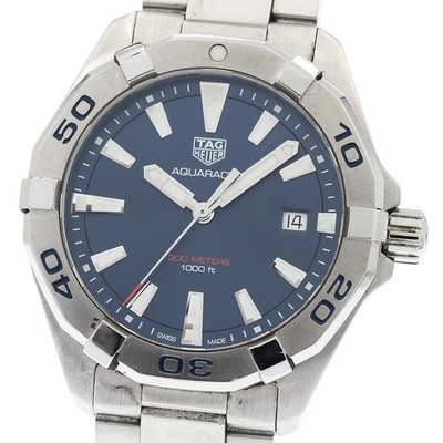 TAG HEUER Aqua racer WBD1112 Date Navy Dial Quartz Men's Watch_933113 ...
