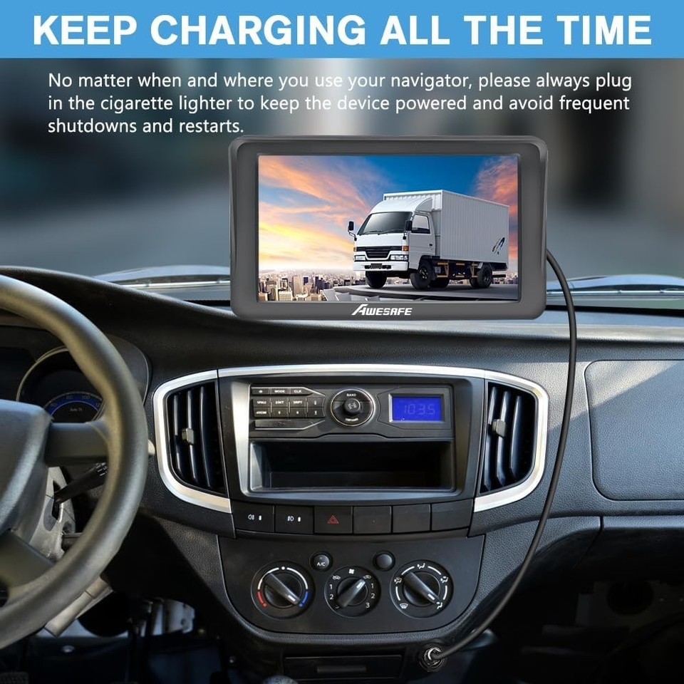 Semi Truck Gps Commercial Driver Big Rig Accessories Navigation System ...