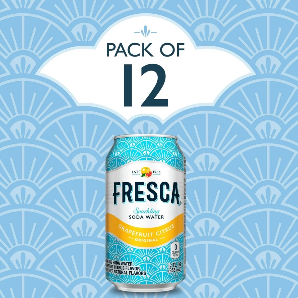 Fresca Citrus Soda Pop Fridge Pack, 12 fl oz, 12 Pack Cans | eBay