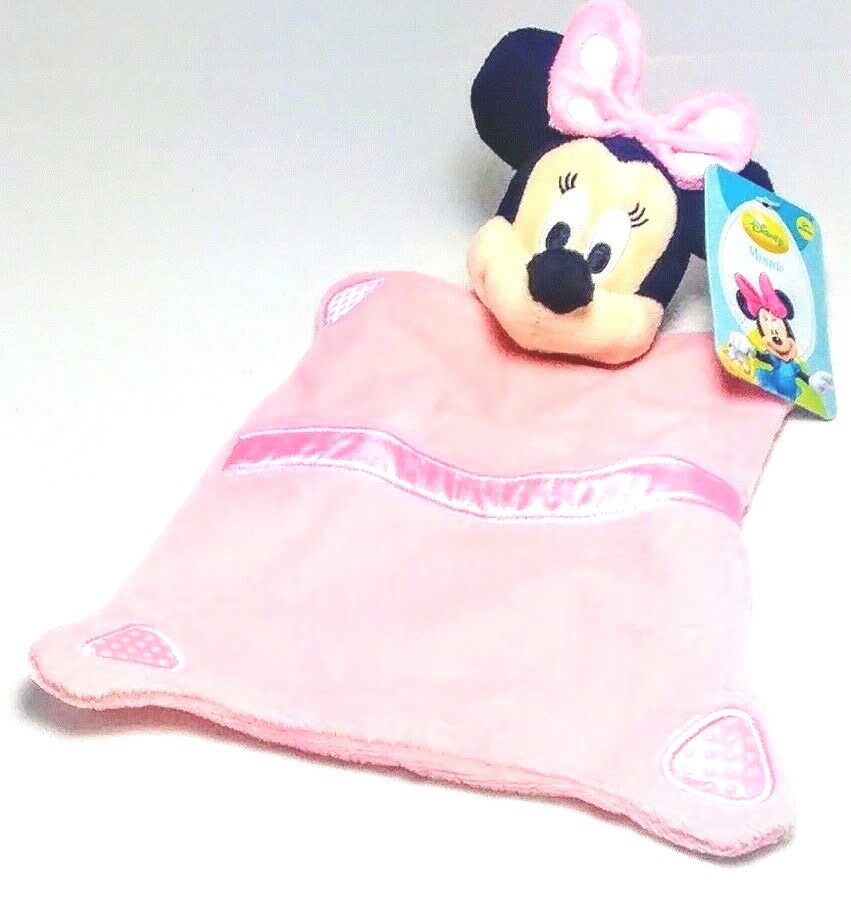 Disney Minnie Mouse Security Blanket Baby Shower Gifts Plush Toys Soft ...