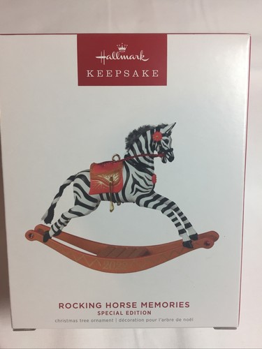 Hallmark Keepsake Zebra Rocking Horse Memories Christmas Ornament 2022 ...