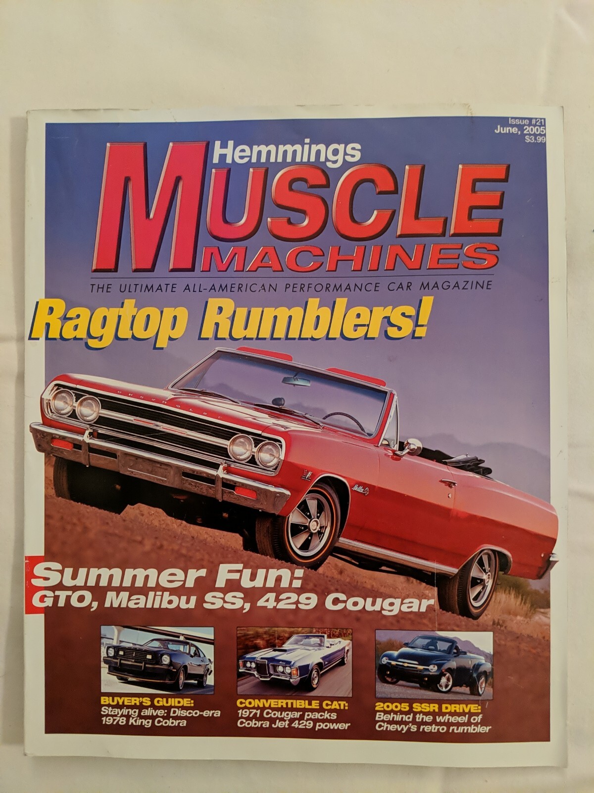 HEMMINGS MUSCLE MACHINES Magazine • June 2005 • Ragtop Muscle • Cougar ...