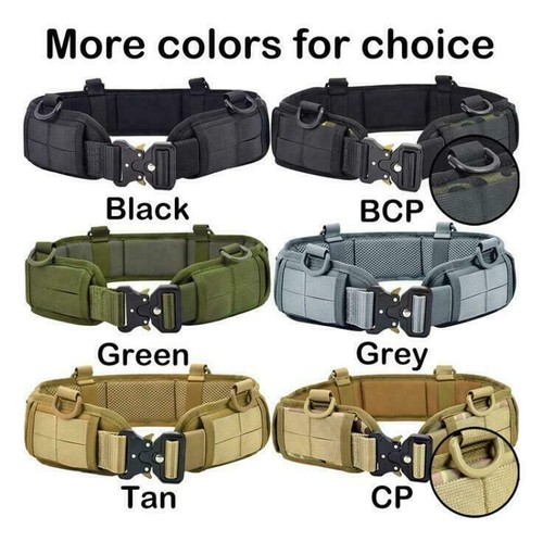 Outdoor Hunting Tactical Molle Waist Padded Patrol Combat Battle Web ...