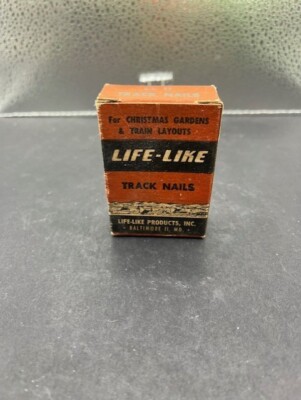 VINTAGE LIFE-LIKE BOX OF TRAIN TRACK NAILS for train layouts NOS | eBay