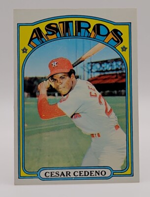 1972 Topps Cesar Cedeno Vintage Houston Astros Baseball Card #65 | eBay