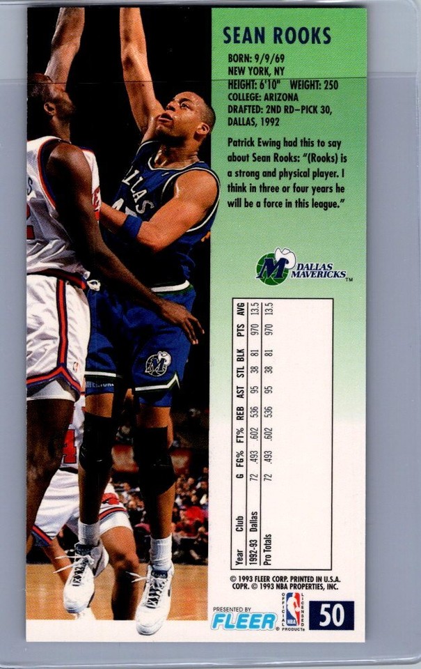 1993-94 Jam Session #50 Sean Rooks base | eBay