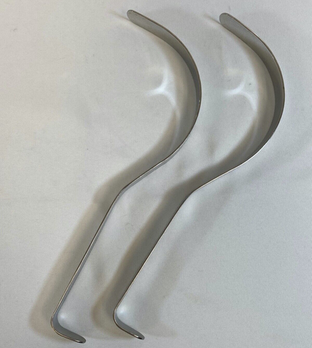 Pair of Pilling Weck 482110 Deaver Retractor 1" x 13" Orthopedic ...