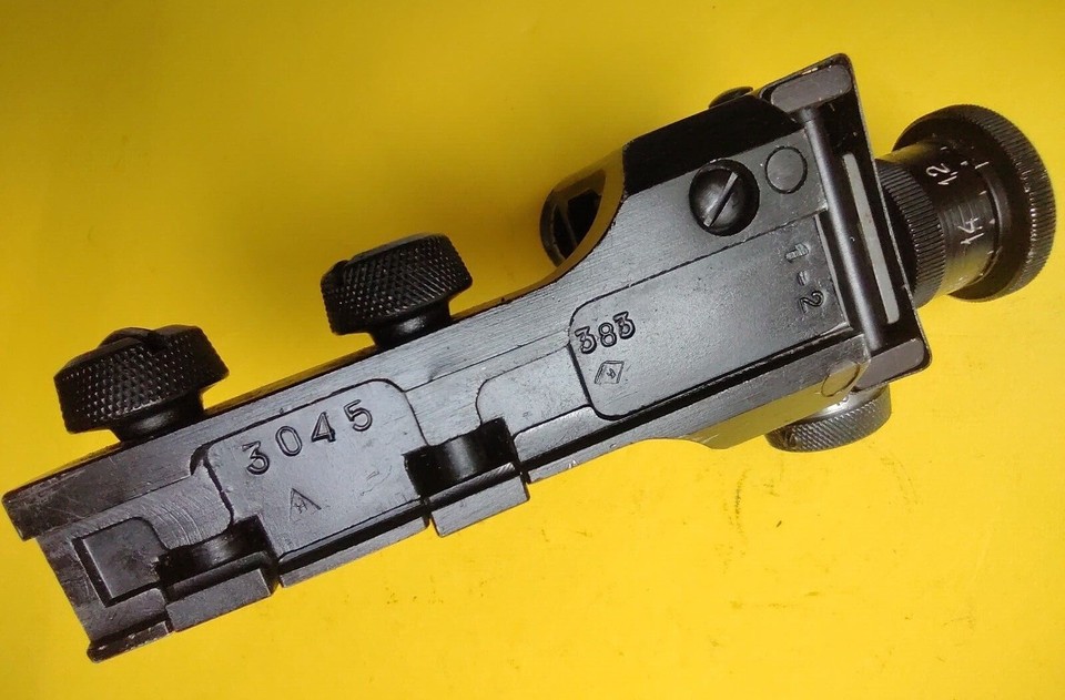 Rear diopter iris aperture receiver micrometer Peep URAL CM sight ...