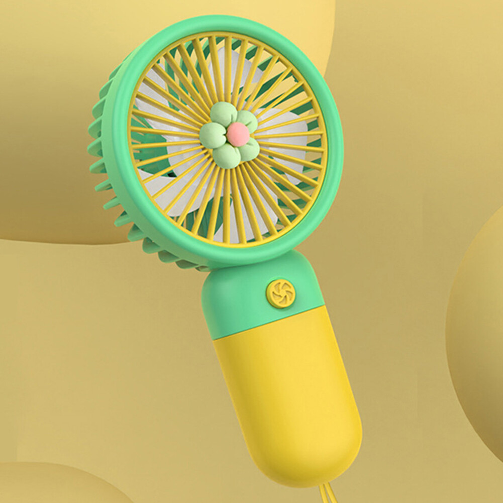 Desktop Table Cooling Fan Cute Design Desk Cooling Face Fan (Yellow) AU ...