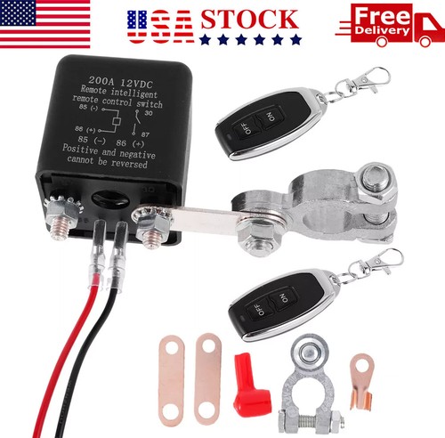 Car Battery Switch Disconnect Power Kill Master Isolator Cut Off Remote ...