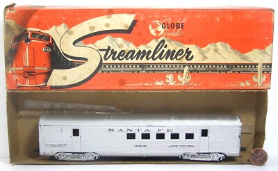 Globe HO Scale Model R.R. Car Streamliner Santa Fe 3406 ZSI | eBay