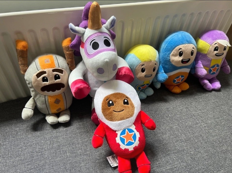Go Jetters Soft Toy Plush Character Set Ubercorn Lars Kyan Foz Xuli ...