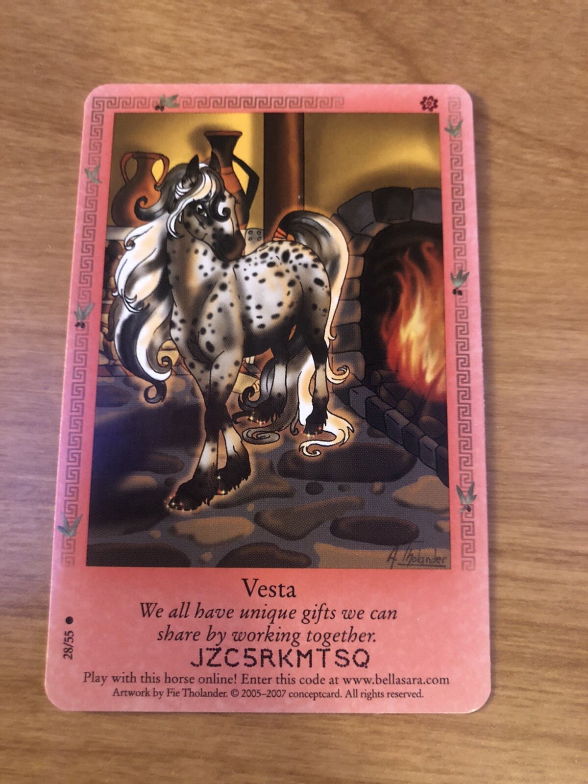 Bella Sara Trading Card - Ancient Lights Series - 28/55 - Vesta | eBay