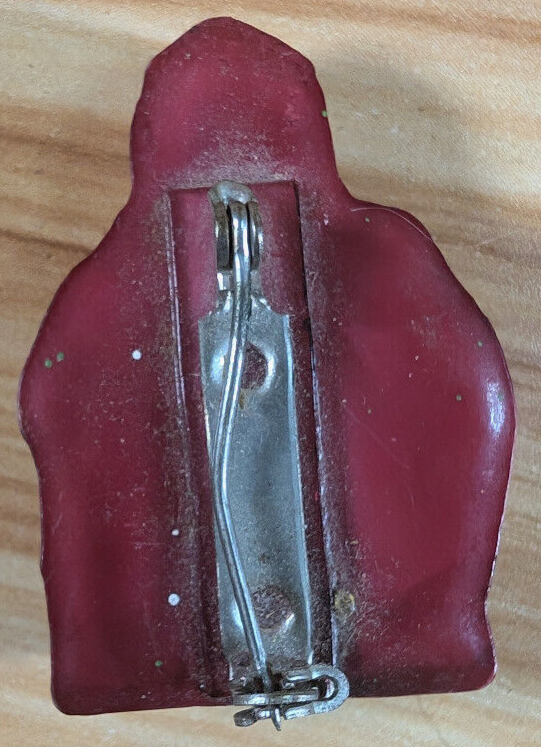 Vintage Red Resin Laughing Buddha Figurine Good Luck Feng Shui Button ...