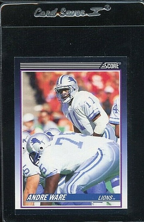 1990 SCORE SUPPLEMENTAL #77T ANDRE WARE ROOKIE RC DETROIT LIONS | eBay