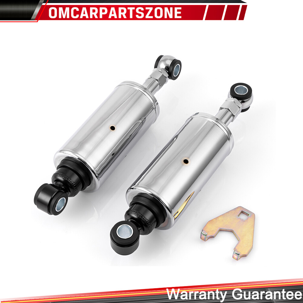 Harley Softail FLST Fatboy Lowering Shocks, Chrome Adjustable (1989-99)