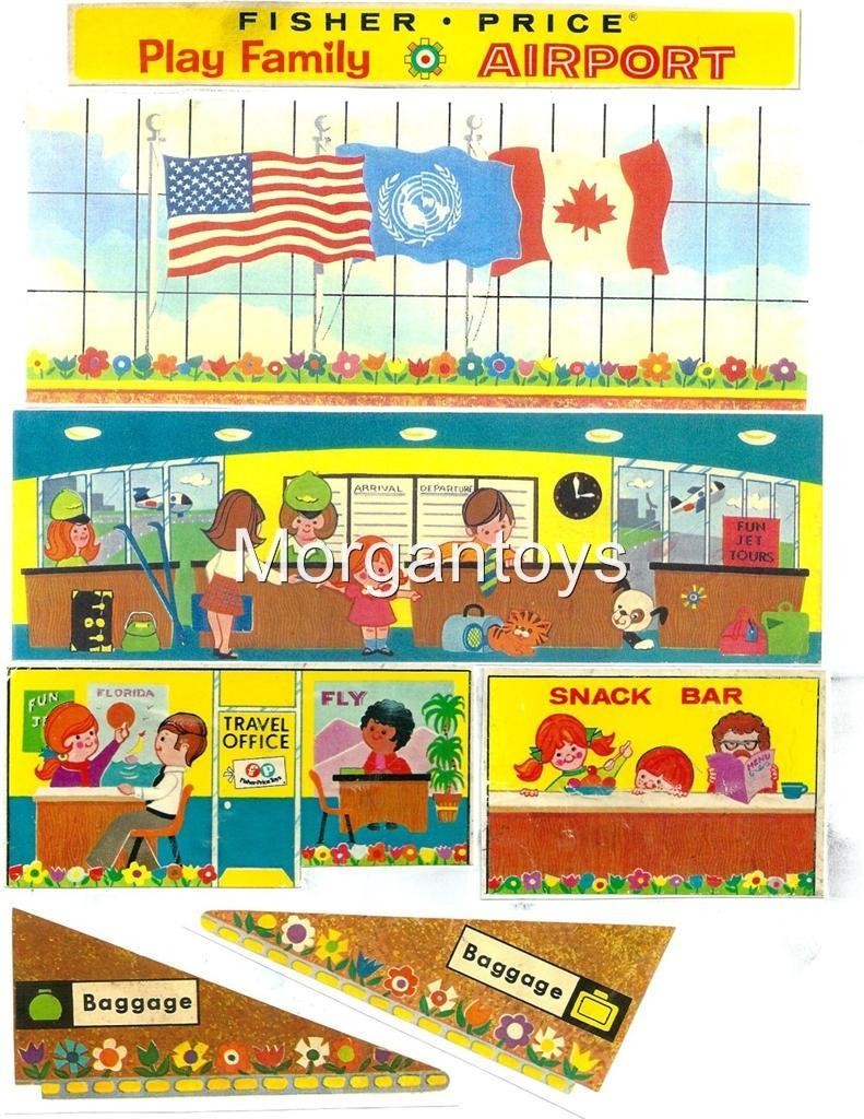 Fisher Price Little People Decals Vintage Fisher-Price Little People ...