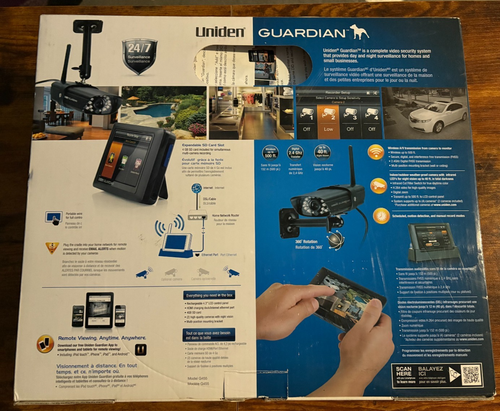 Uniden Guardian G455 Security Camera System With Monitor, 2 Cameras ...