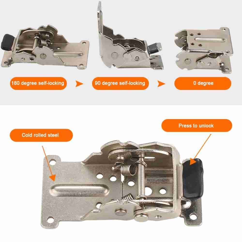 Self-Locking Folding Hinge Fold Feet Hinges Table Leg Fittings Support ...