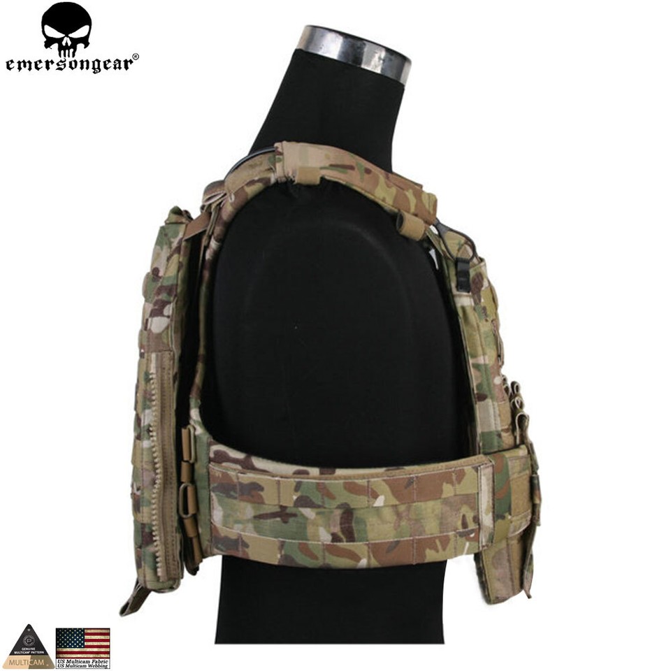 Emerson Tactical AVS Adaptive Vest Heavy Military Molle Airsoft Plate ...