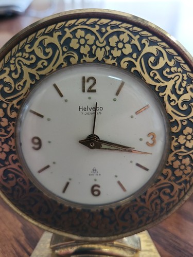 Helveco 7 Jewels 8 Day Swiss Alarm Clock | eBay