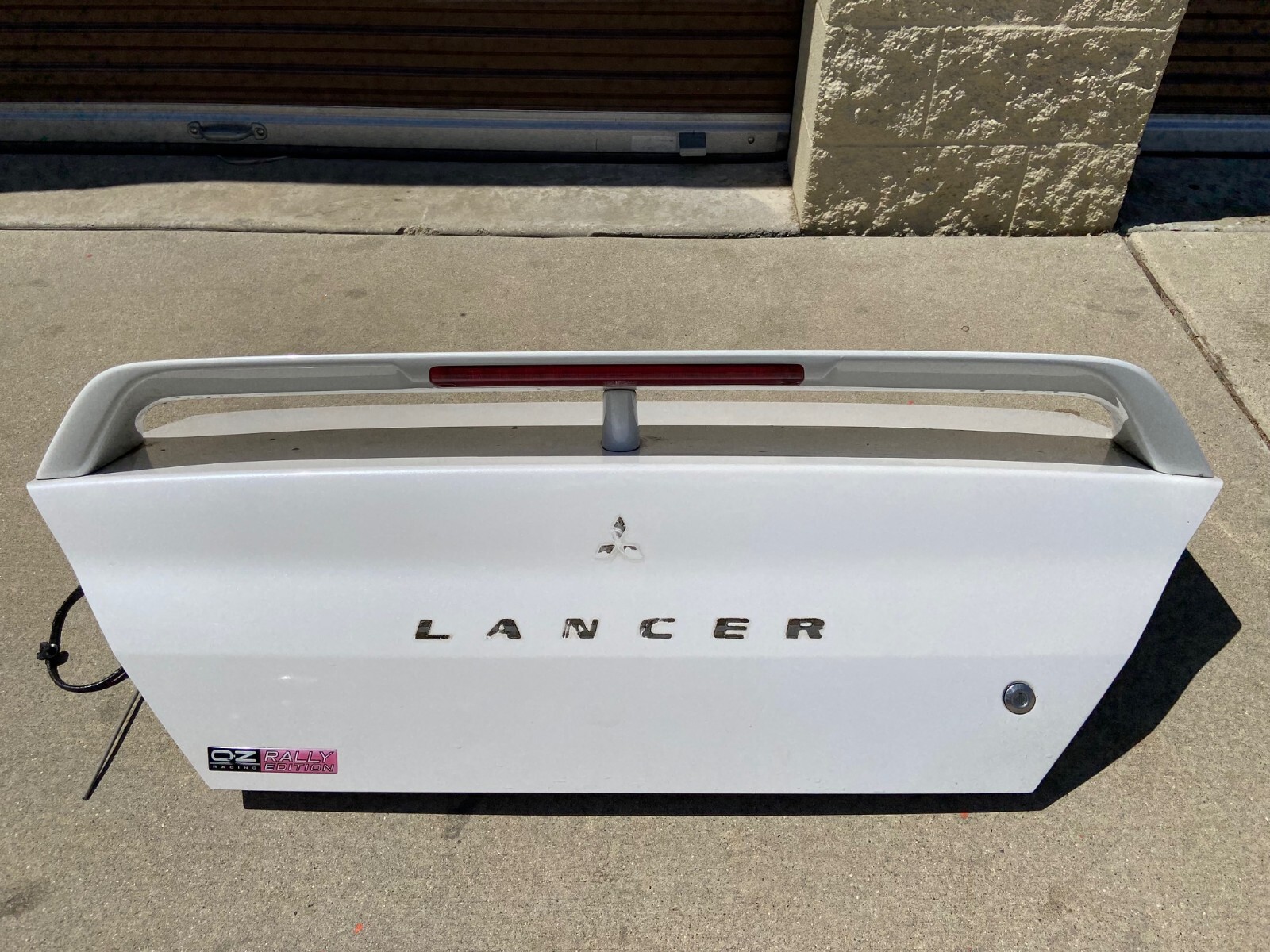 2002 2003 MITSUBISHI LANCER OZ RALLY REAR TRUNK LID w/ SPOILER w/ BRAKE ...