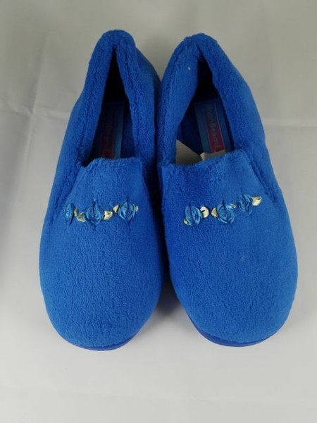 MoonBeams Blue Bedroom Shoes Houseshoes Cushion Soft Terry Cloth ...