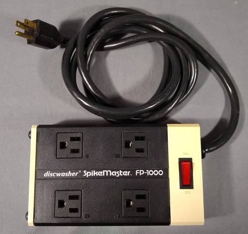 Vintage DiscWasher Spike Master FP-1000 4 Outlet Surge & RF Suppressor ...