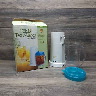 Mr. Coffee TM3 Series Teal 3 QT Iced Tea Maker w/ Pitcher ...