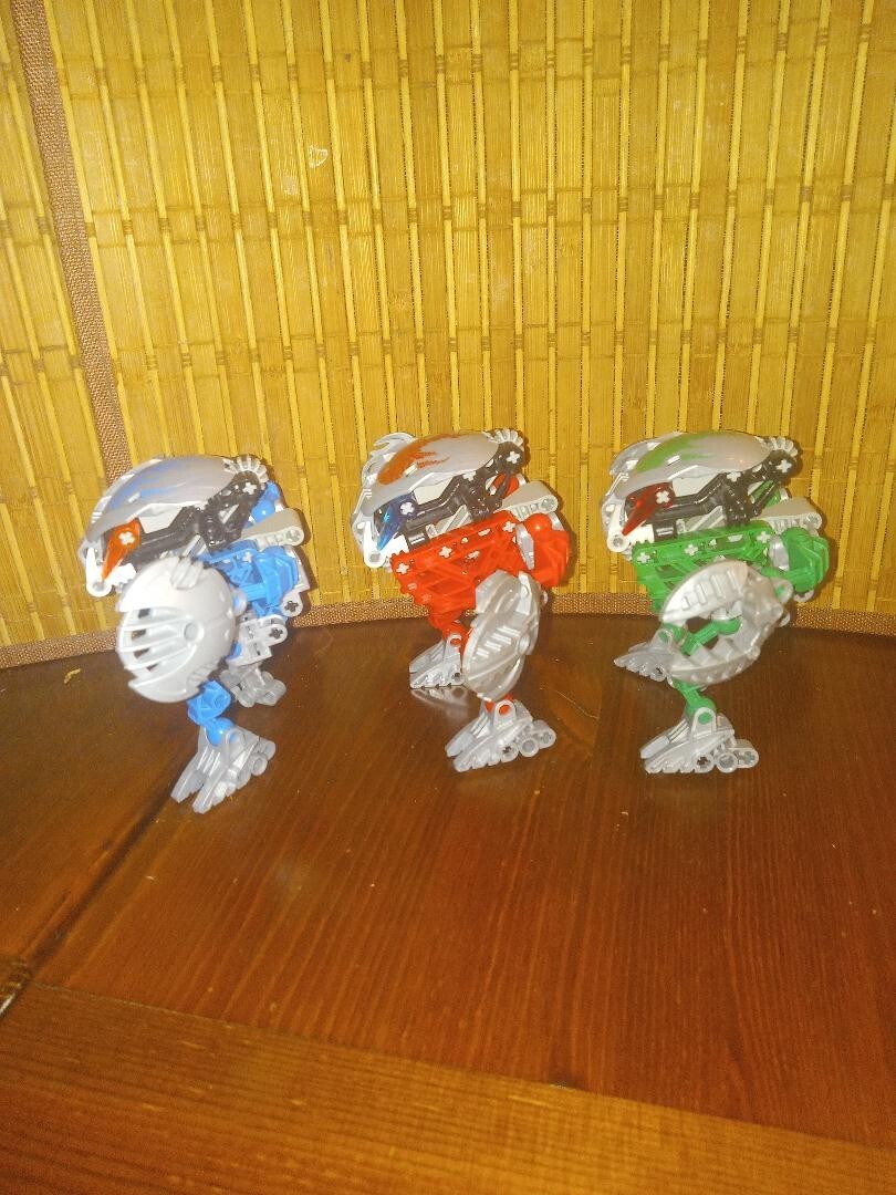LEGO BIONICLE: Bohrok Kal set of 3 Gahlok 8578 Tahnok 8574 and Lehvak ...
