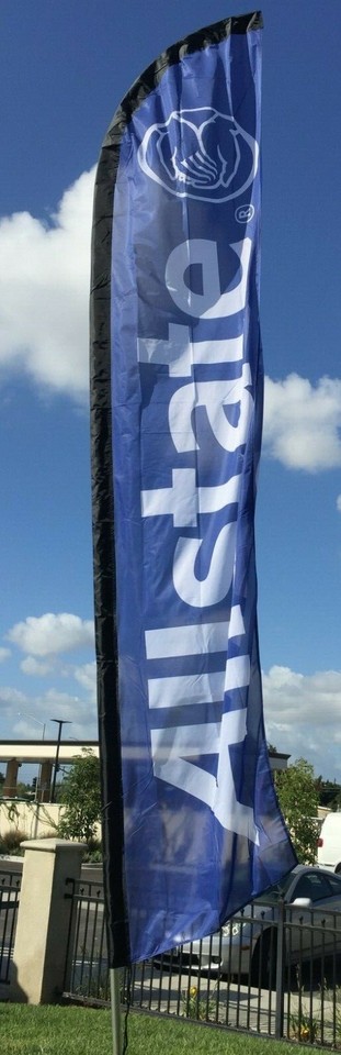 Allstate Blue Windless Swooper Flag-ON SALE!,bx20 | eBay