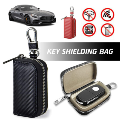 Anti-Theft Car Key Signal Blocker Bag Faraday Cage Keyless RFID ...