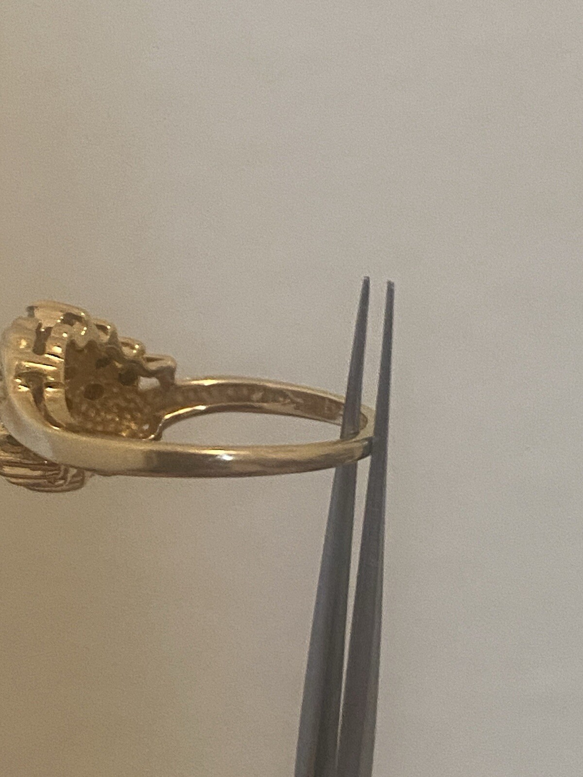 Firey, Sparkling 14k Yellow Gold Diamond Cluster Cocktail Ring .50 TCW ...