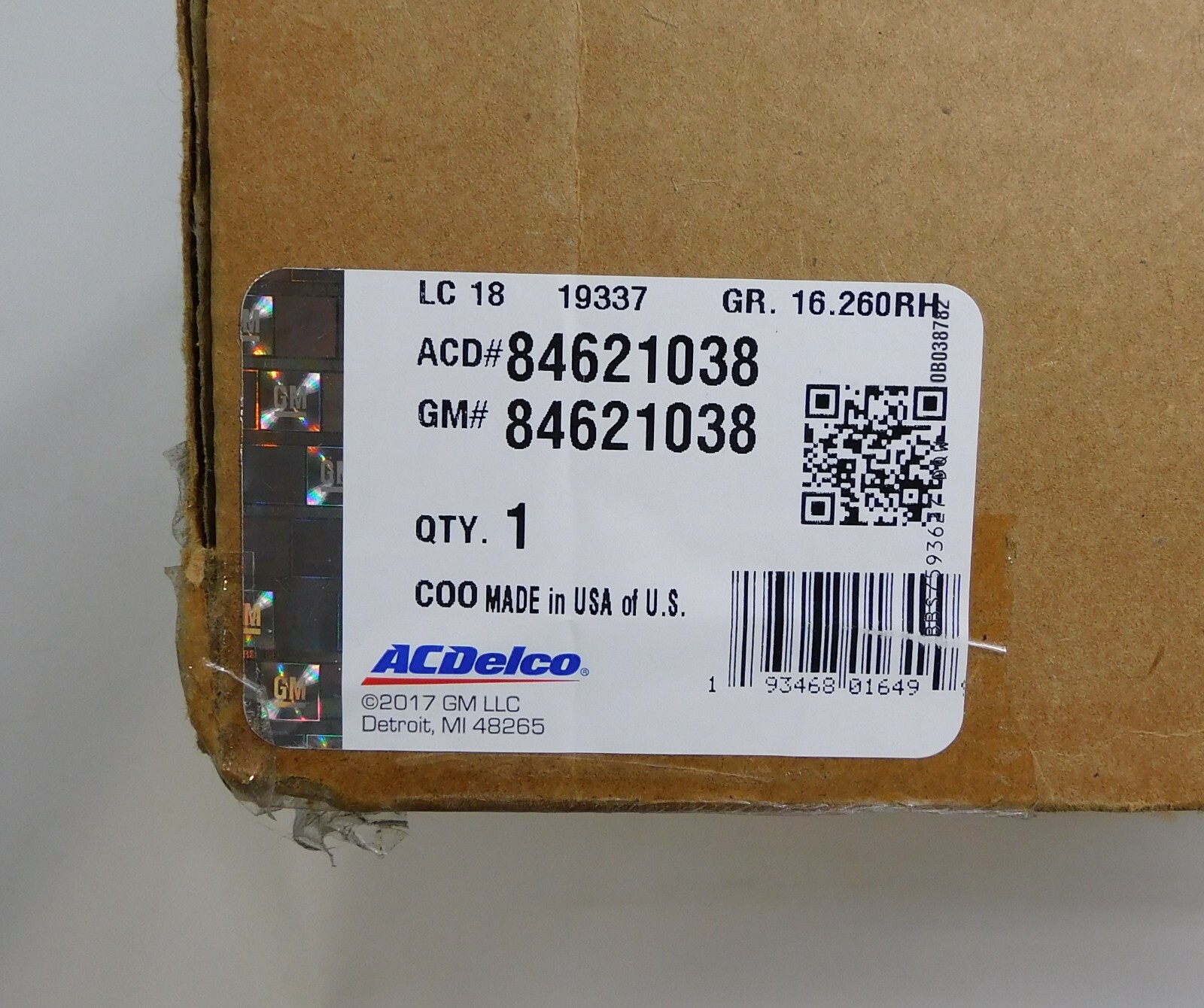 NEW-Fits-Chevrolet GMC OEM Front Right Window Regulator ACDelco ...