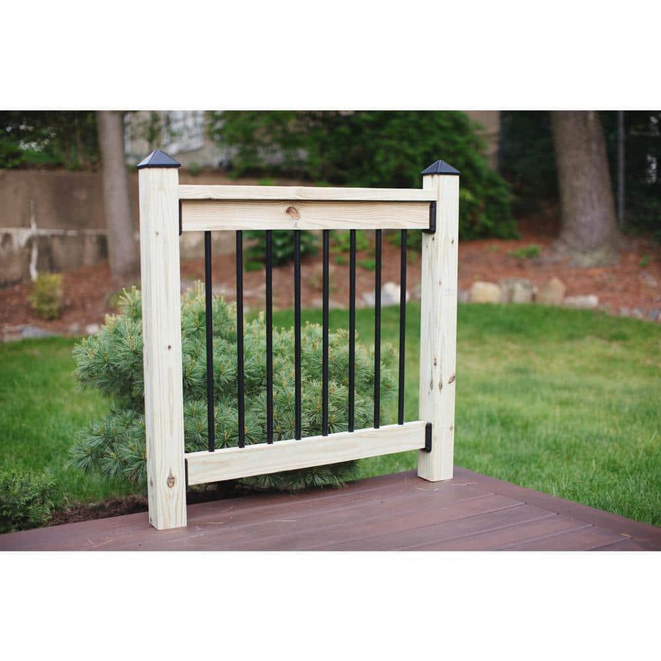 Black Pearl Matte Galvanized Steel Round Baluster Bulk Pack 50-Pack | eBay