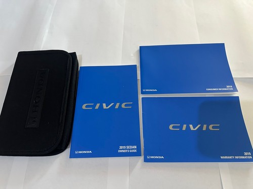 2019 HONDA CIVIC SEDAN OWNERS MANUAL & CASE PORTFOLIO | eBay