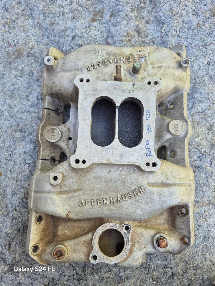 VINTAGE 1960's PONTIAC OFFENHAUSER ALUMINUM INTAKE 360 5720 | eBay