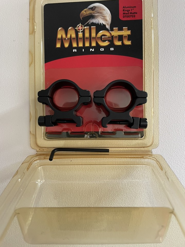 Millett Scope Rings DT00702 Discontinued Medium Matte Aluminum | eBay